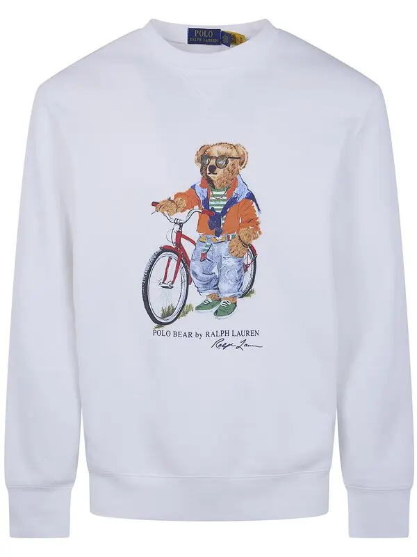 Polo Ralph Lauren Summer Bear" Crewneck Sweatshirt - White