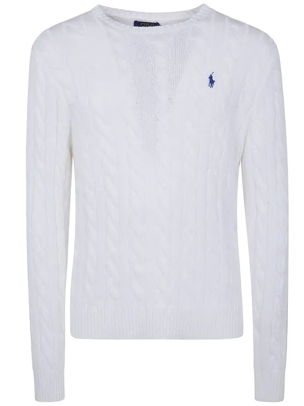 Polo Ralph Lauren Classic Cable Knit Long Sleeve Sweater