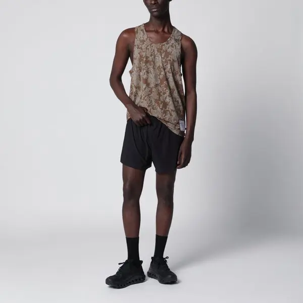Satisfy Camouflage Mothtech Tank Top In Perforated Micro Jersey