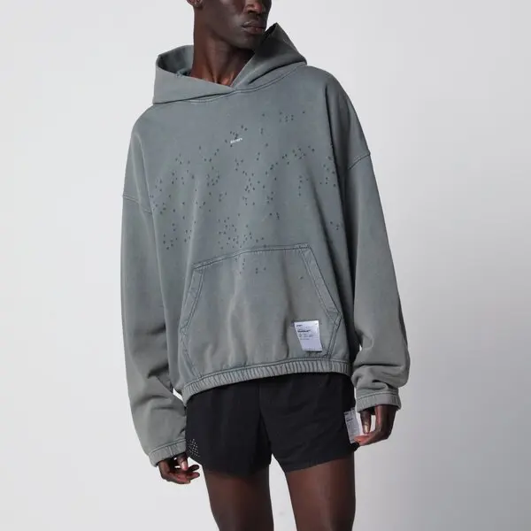 Satisfy Faded Mothtech Hoodie - Grey