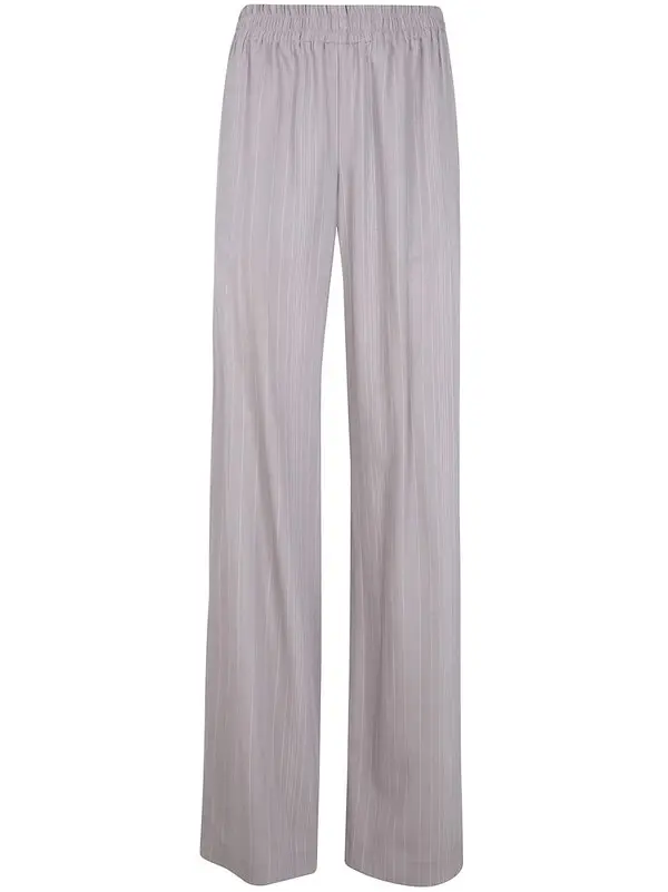 GOLDEN GOOSE Journey W's" Light Pinstripe Viscose Crepe Trousers