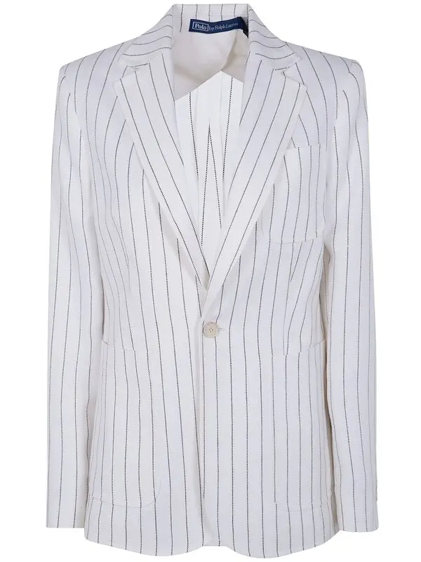 Polo Ralph Lauren Blazer With Striped Pattern - Beige