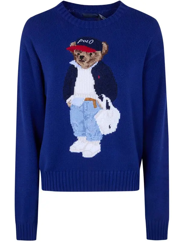 Polo Ralph Lauren Bear" Pullover - Blue