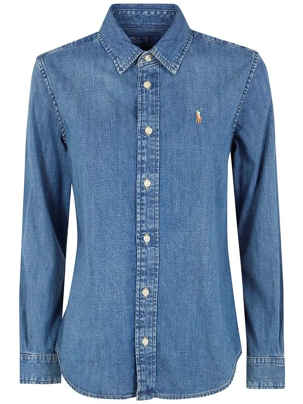 Polo Ralph Lauren Long Sleeve Denim Shirt - Blue