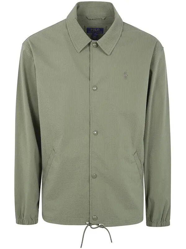 Polo Ralph Lauren Windbreaker Jacket With Drawstring Hem - Green