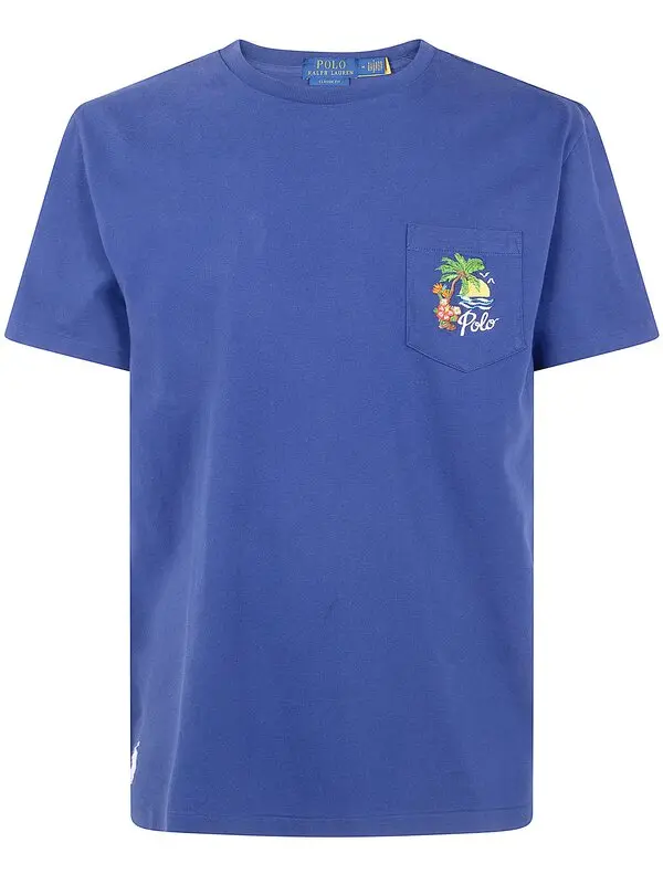 Polo Ralph Lauren Short Sleeves Classic Back Print T-shirt - Blue