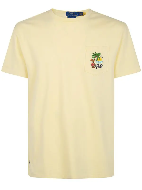 Polo Ralph Lauren Short Sleeves Classic Back Print T-shirt - Yellow