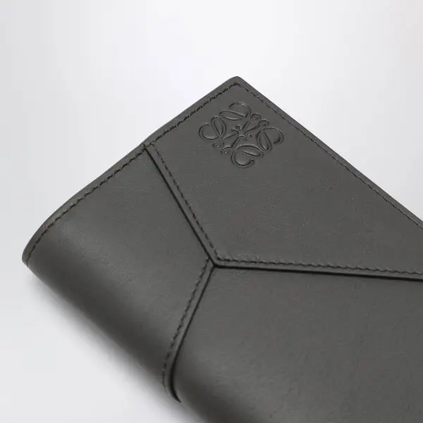 Loewe Dark Leather Puzzle Bi-fold Cardholder