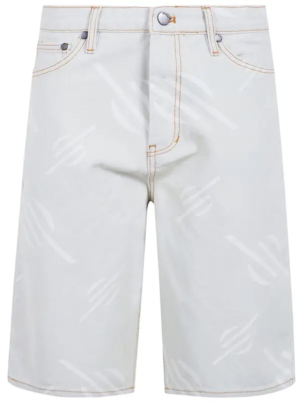 DAILY PAPER Monogram Canvas Shorts - Gray