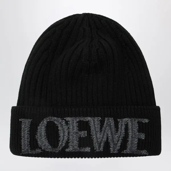 Loewe Embroidered Logo Beanie - Black