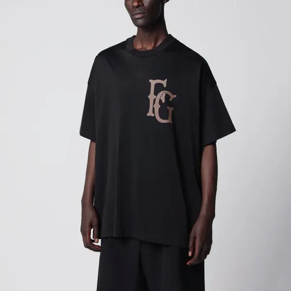 Fear Of God T-shirt 43 In Cotton And Rayon Jersey - Black