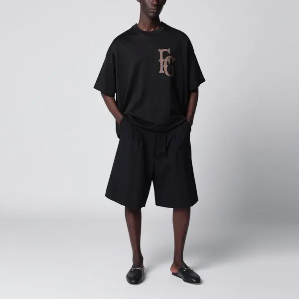 Fear Of God T-shirt 43 In Cotton And Rayon Jersey - Black