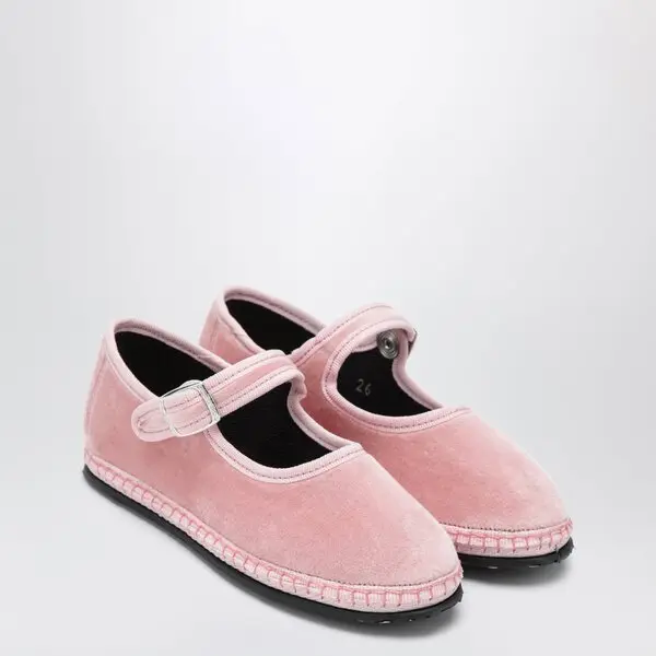 PIEDÀTERRE VENEZIA Velvet Mary Jane Shoes