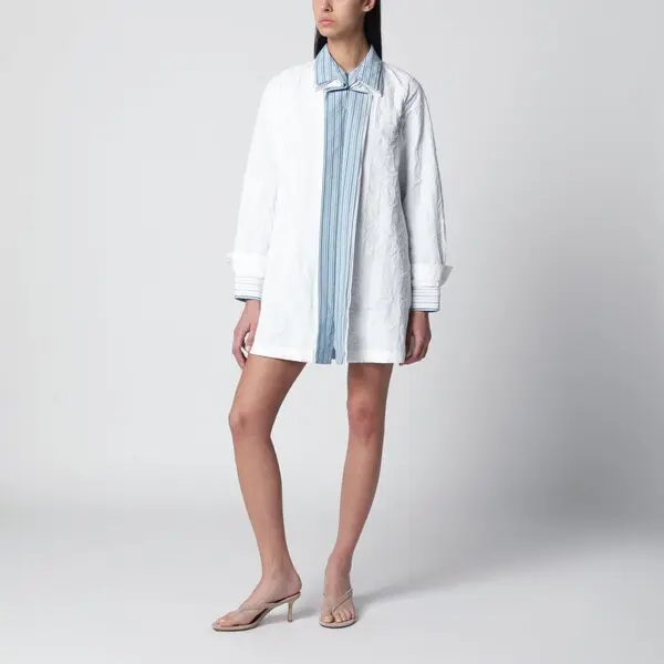 Loewe Technical Cotton Short Dress - White