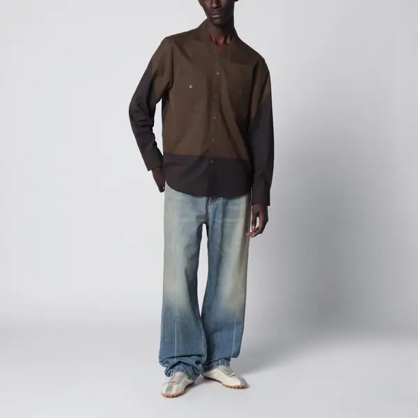 MAISON MARGIELA Two-tone Shirt In Wool Blend