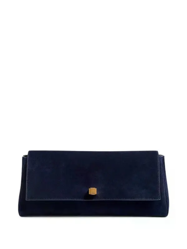 Khaite Suede Clutch Bag - Blue