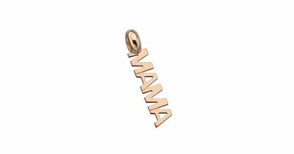 Jennifer Zeuner Jewelry 18k Yellow Gold Plated Silver "mama" Charm - One-color