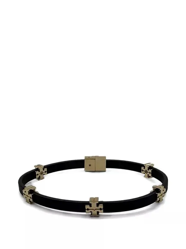 Tory Burch Icon Bio Logo-embellished Bracelet - Black