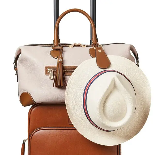 ASPINAL OF LONDON Magnetic Hat Clip In Sky Pebble - Tan