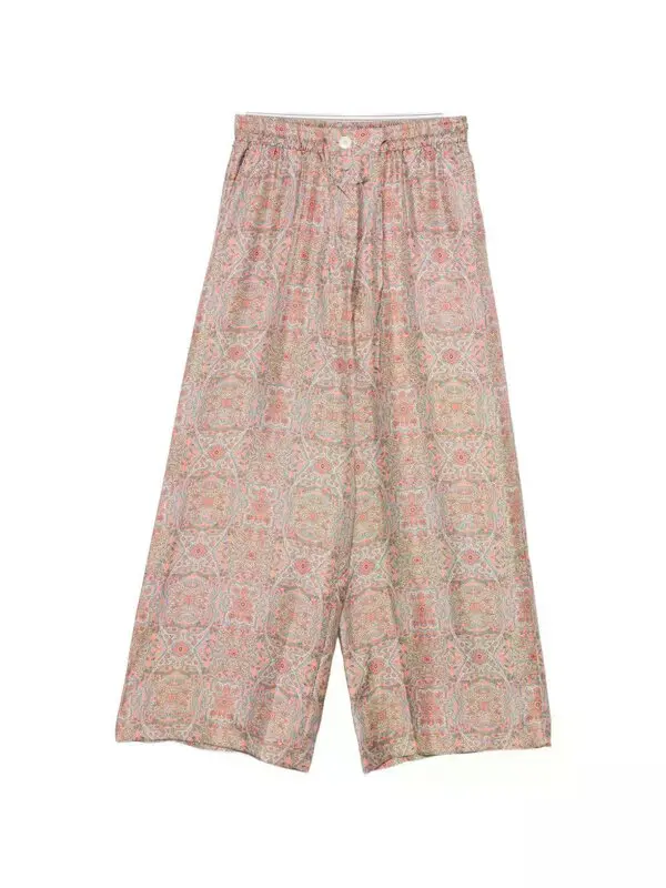 PIERRE-LOUIS MASCIA Paisley Print Wide-leg Palazzo Pants