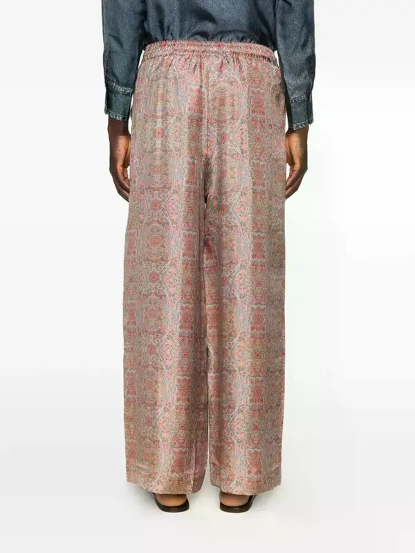 PIERRE-LOUIS MASCIA Paisley Print Wide-leg Palazzo Pants