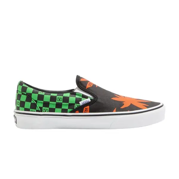VANS Valentino Garavani X Classic Slip-on Tropical Leaves - Green