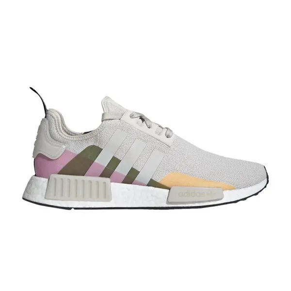 Adidas Nmd_r1 "raw White Shock Pink" Athletic Sneakers - Cream