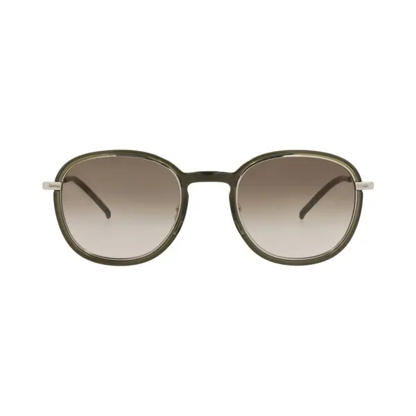 Saint Laurent Round-frame Injection Sunglasses - Green