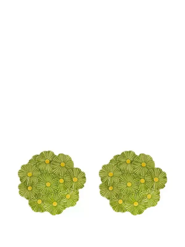 BORDALLO PINHEIRO Maria Flor Plate Set - Green