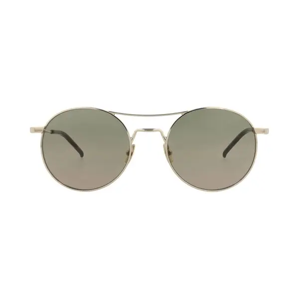 Saint Laurent Round-frame Metal Sunglasses - Gold