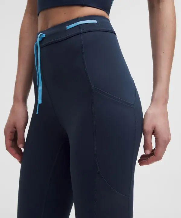 Lululemon Fast And Free High-rise Tight 25 - Club Blue/ocean Wave