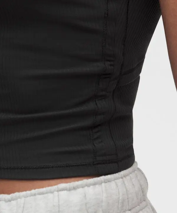 Lululemon All It Takes Ribbed Keyhole Short Sleeve Shirt - Black