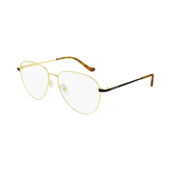 Gucci Aviator Eyeglasses - Gold