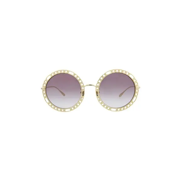 Gucci Round Frame Sunglasses - Purple