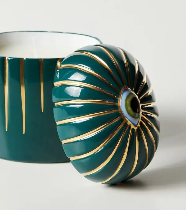 L'Objet Lito Gold-plated Porcelain Candle