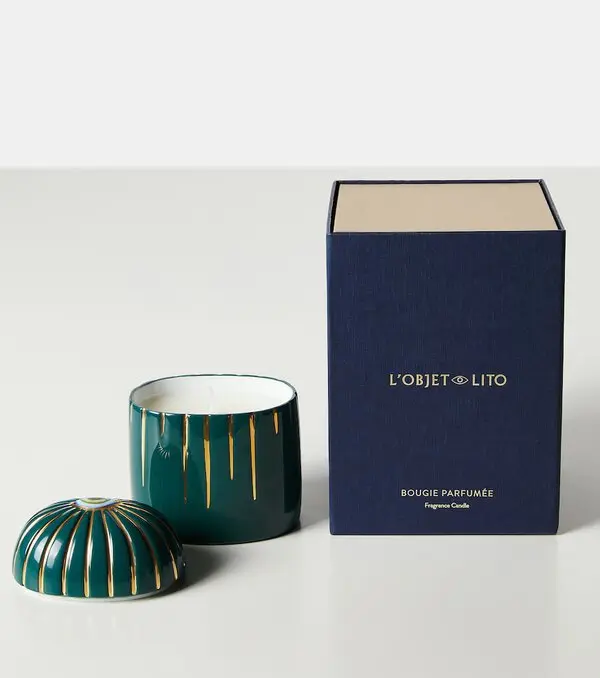 L'Objet Lito Gold-plated Porcelain Candle