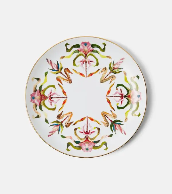 L'Objet Grand Tour Porcelain Dinner Plate - Multicoloured