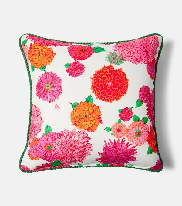La DoubleJ Bright Blooms Floral Cushion