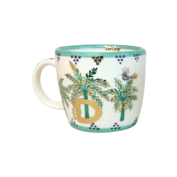 SHERIE BOUTIK Desert Bloom Mug D Alphabet - Brown