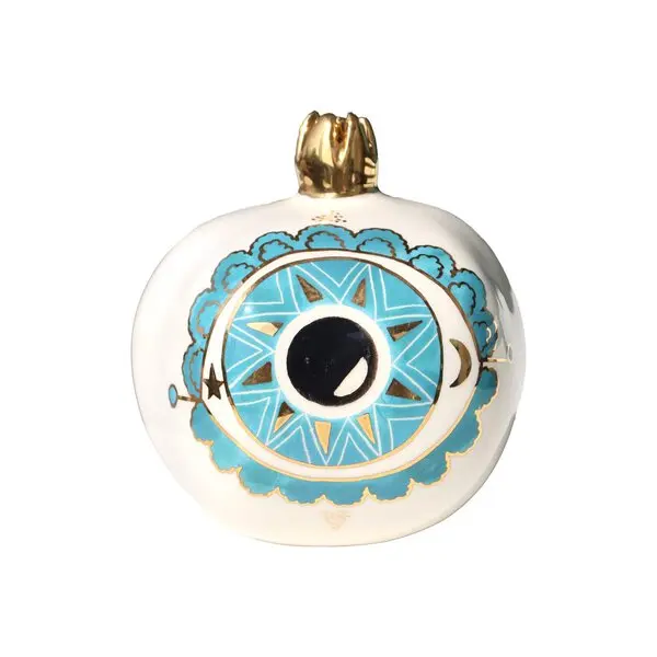 SHERIE BOUTIK Turquoise Eye Compass Pomegranate L Decoration