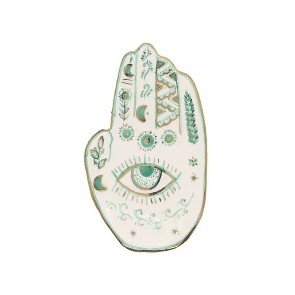SHERIE BOUTIK Rawya Teal Ceramic Tableware