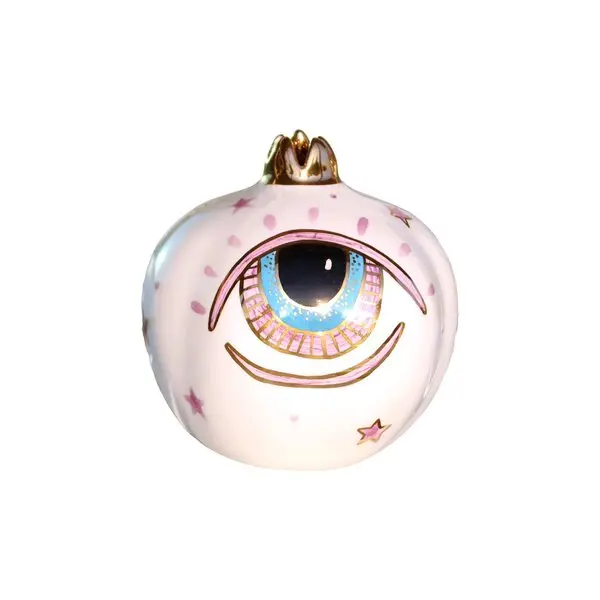 SHERIE BOUTIK Pink Eye Stars Pomegranate Decoration - Pink/red