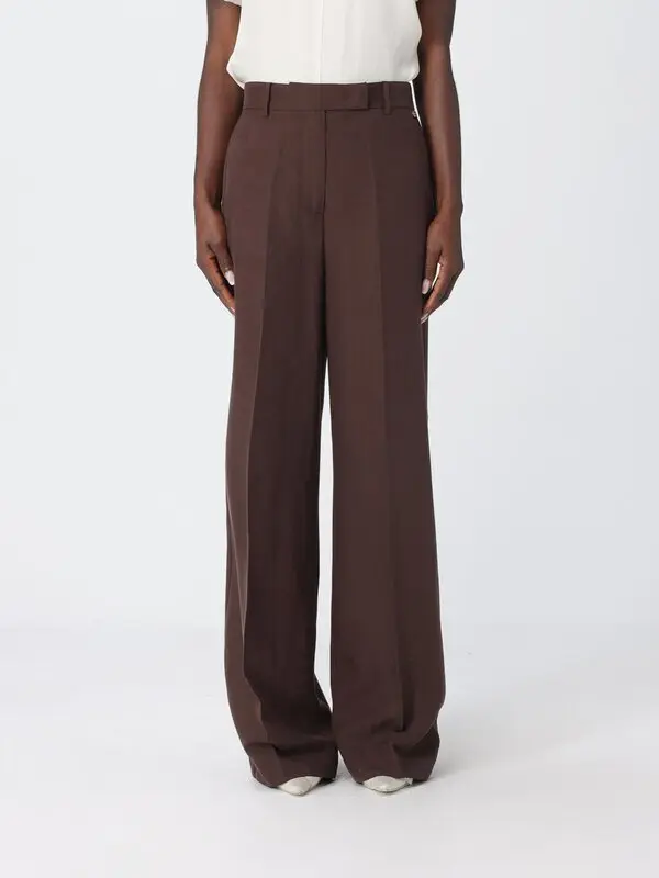 Liu Jo Linen Blend Wide Leg Tailored Trousers