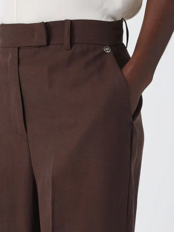 Liu Jo Linen Blend Wide Leg Tailored Trousers