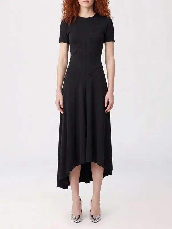 Victoria Beckham Asymmetrical Midi Dress