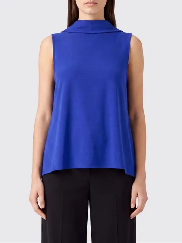 Alberta Ferretti Viscose Top With Panel - Blue