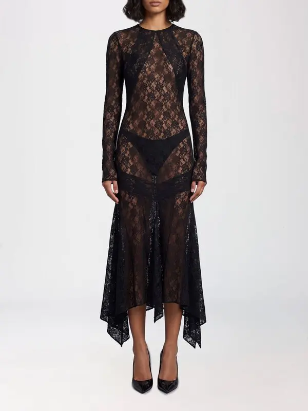 Attico Lace Dress - Black