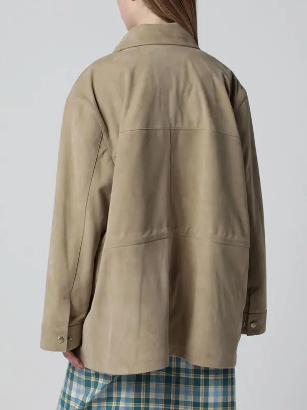 HALFBOY Suede Leather Jacket With Zip Fastening