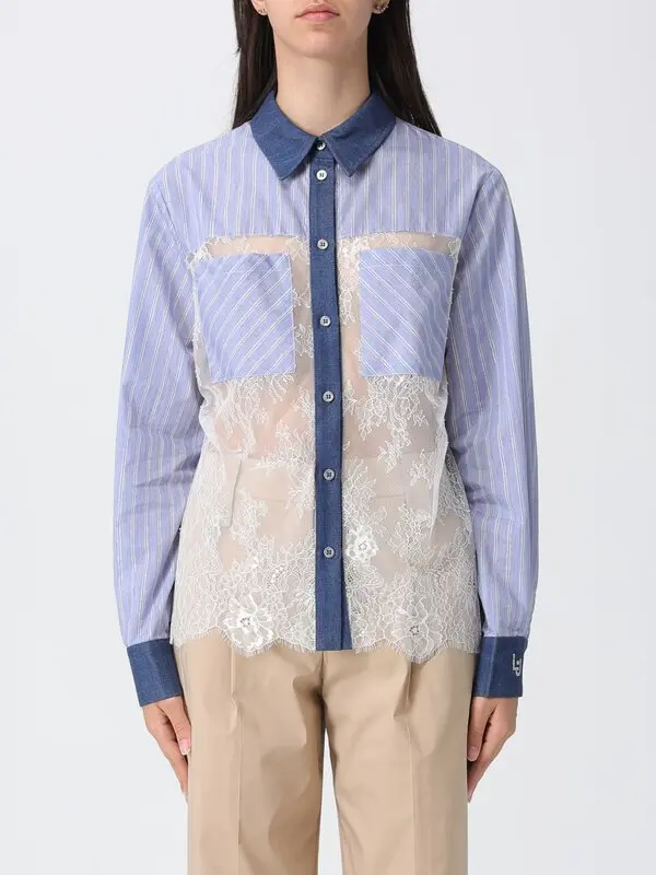 Liu Jo Striped Lace Shirt