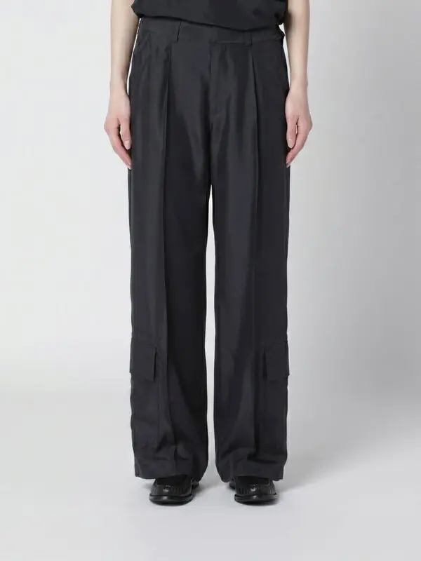 DURAZZI MILANO Tailored Wide Leg Cargo Pants